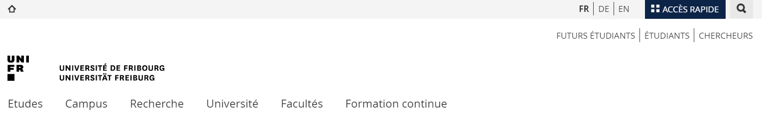 瑞士弗里堡大学：https://www.unifr.ch/home/fr/